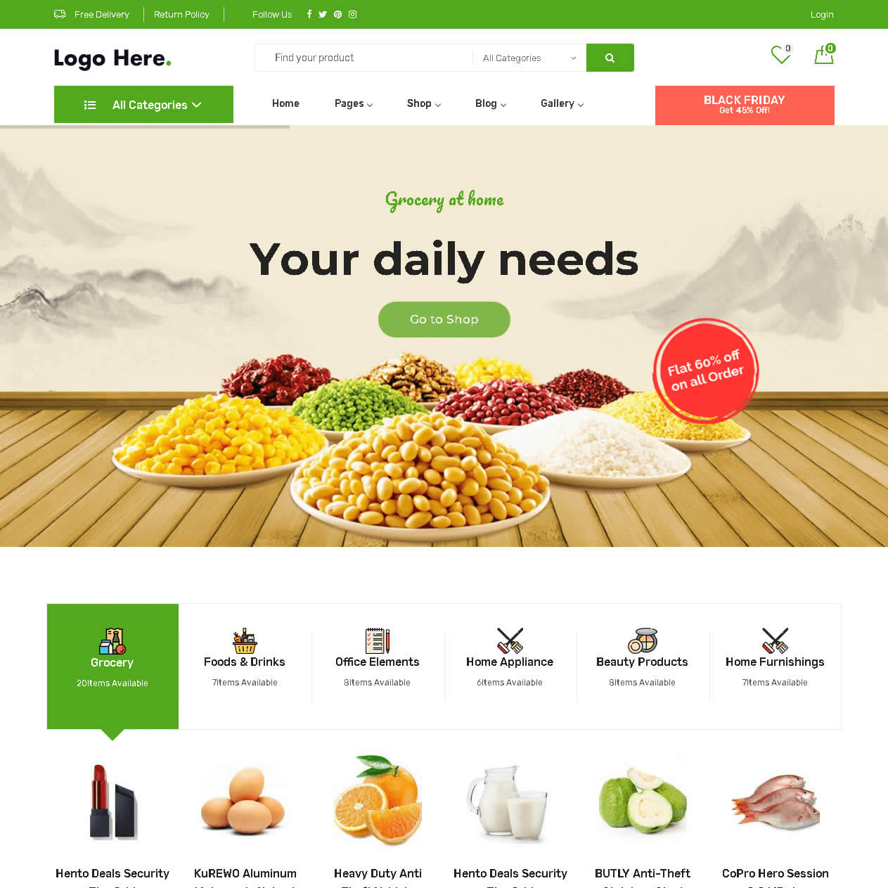 Grocery Store Theme Ready To Install Website Only 50